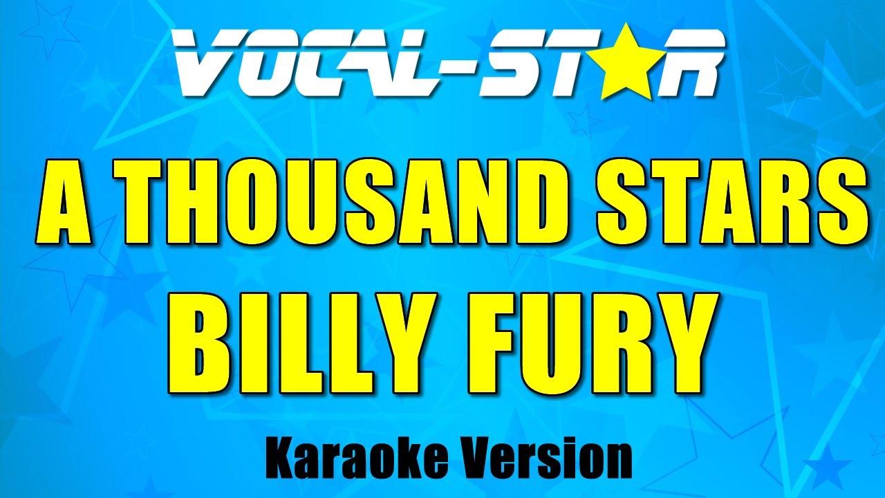 Billy Fury - A Thousand Stars Karaoke Song With Lyrics Vocal-Star ...