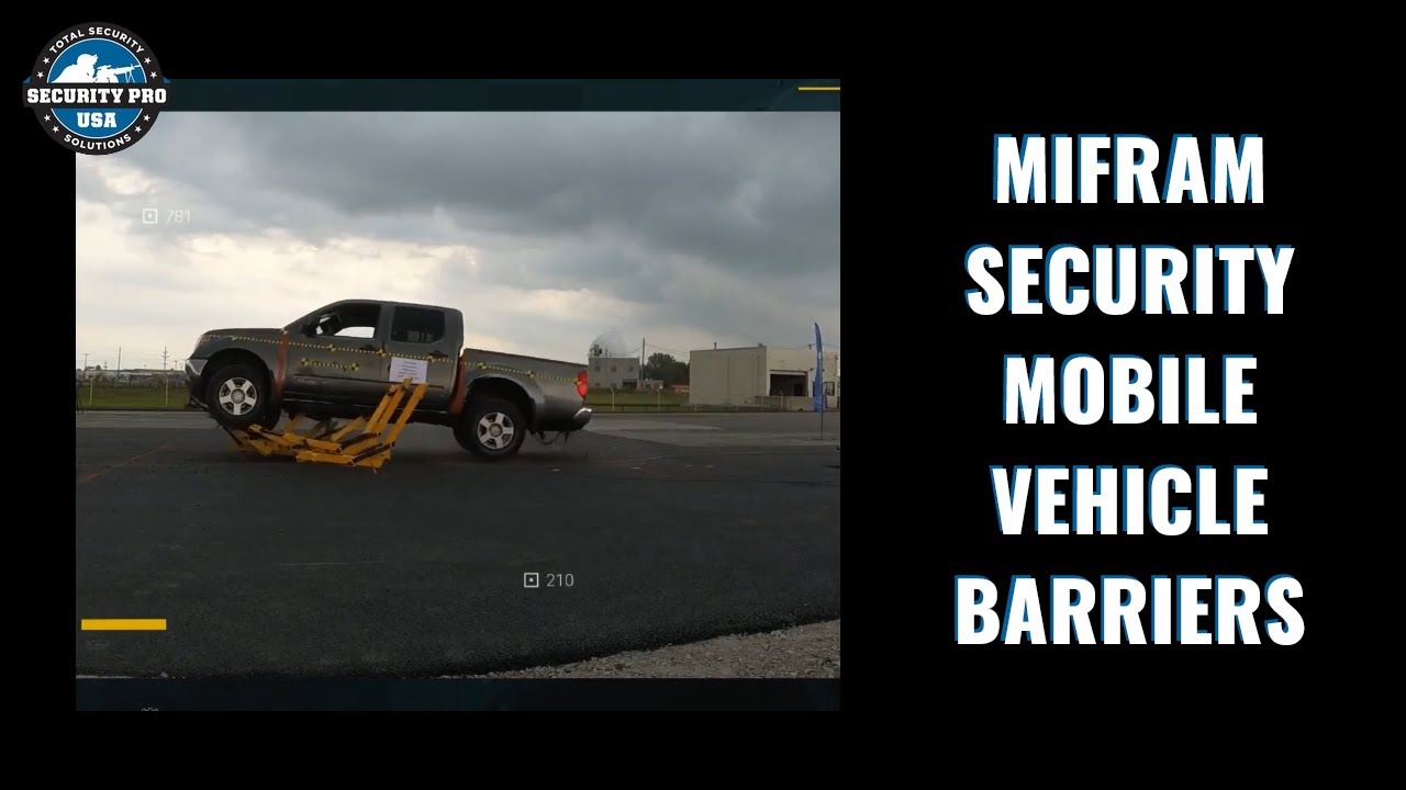 Mifram Flat and Portable Security Mobile Vehicle Barriers Demo by ...