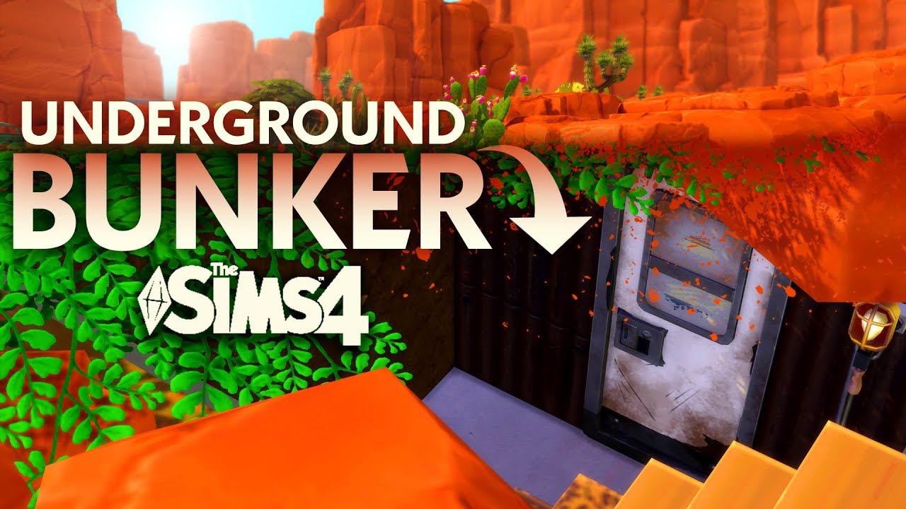 UNDERGROUND BUNKER // Sims 4 Speed Build - YouTube