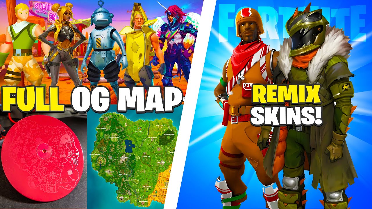 Fortnite FULL Chapter 1 Map CONFIRMED! (Remix Battle Pass) - YouTube