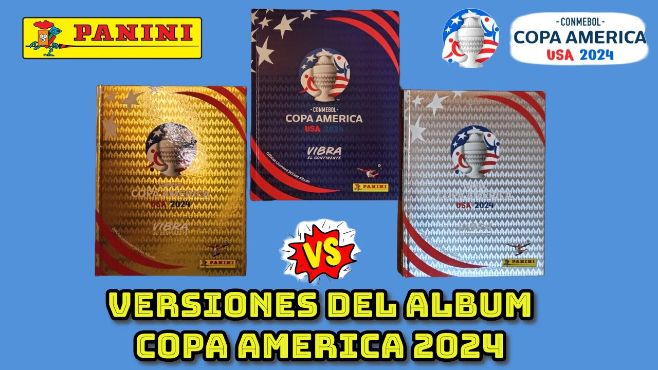 ALBUM COPA AMÉRICA 2024 - PANINI - VERSIÓN TAPA DURA NORMAL, PLATEADA Y ...