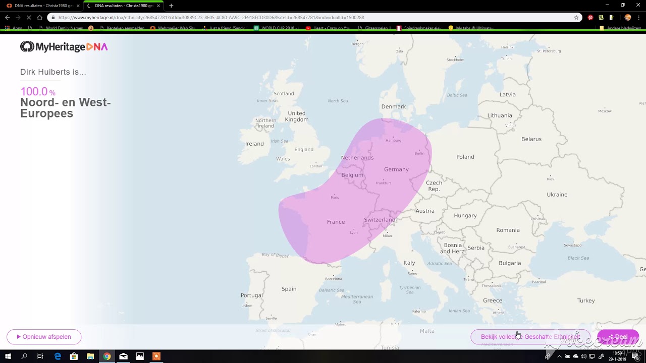 MyHeritage DNA results of a Dutch guy - YouTube