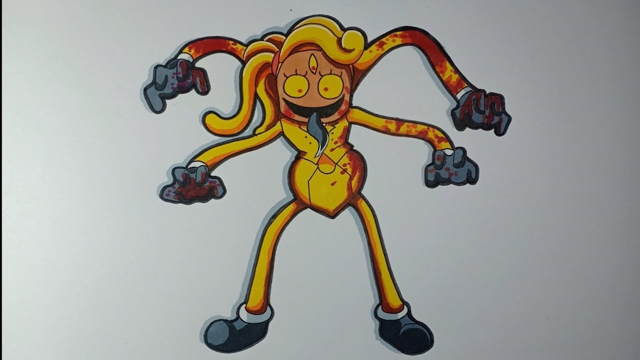 How To Draw Raddy Long Legs Very Easy Cách vẽ tổng thống quái vật - YouTube