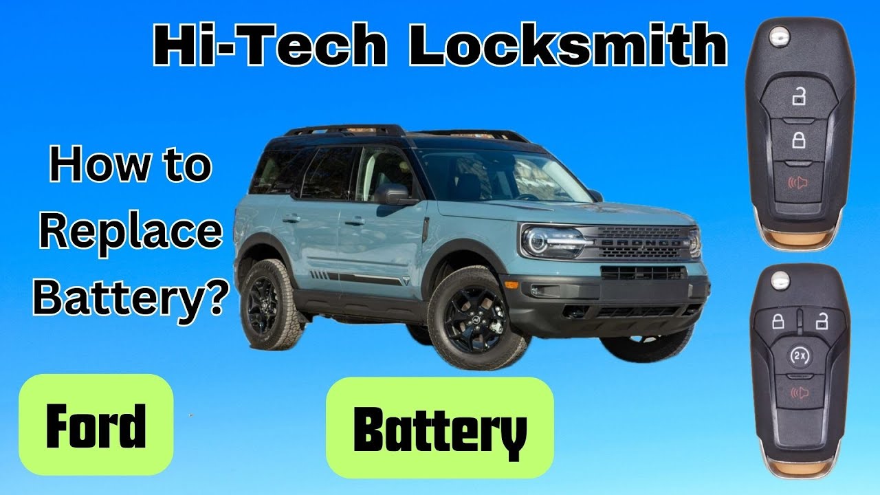 Ford Bronco Sport Key Fob Keyless Entry Remote Control Battery ...