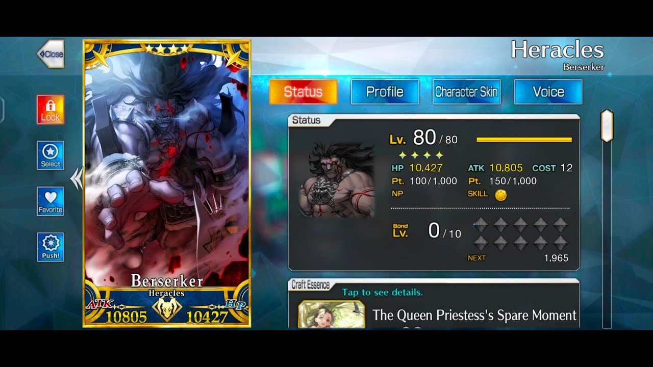 Fate/Grand Order - Heracles (Berserker) Noble Phantasm full ascension ...