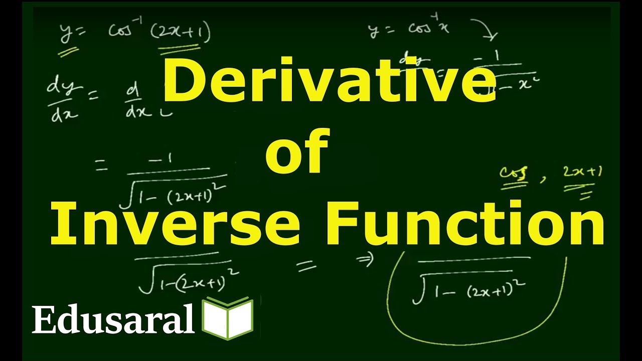 Derivative of inverse function | Calculus | class 12 maths ncert ...