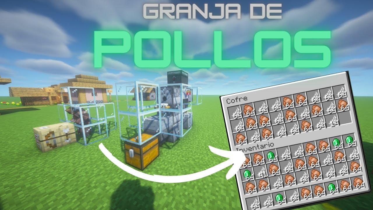 Cómo Hacer una Granja de POLLOS para Minecraft 1.21/1.19/1.20 |Java ...