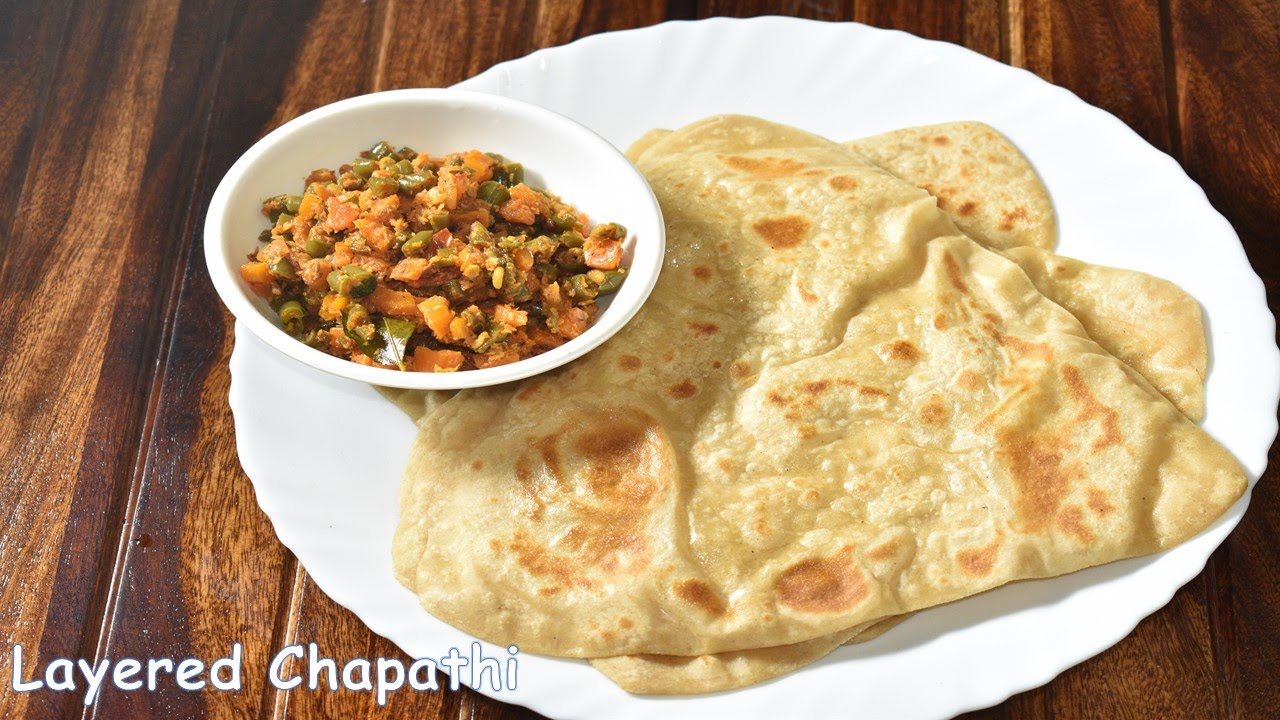 How to make Layered Chapathi #chapathi #softchapathi - YouTube