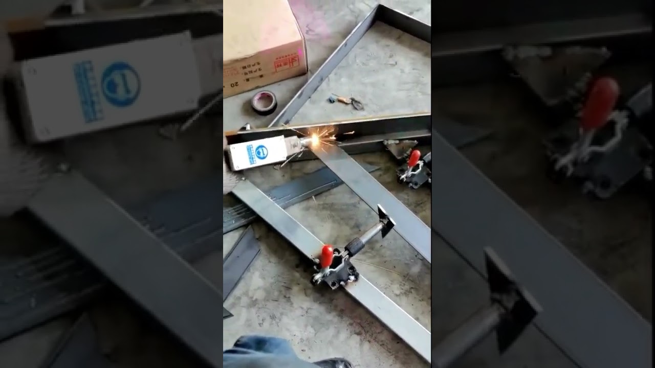 Carbon Steel Frame Welding by Our 1500W Handheld Laser Welding Machine ...