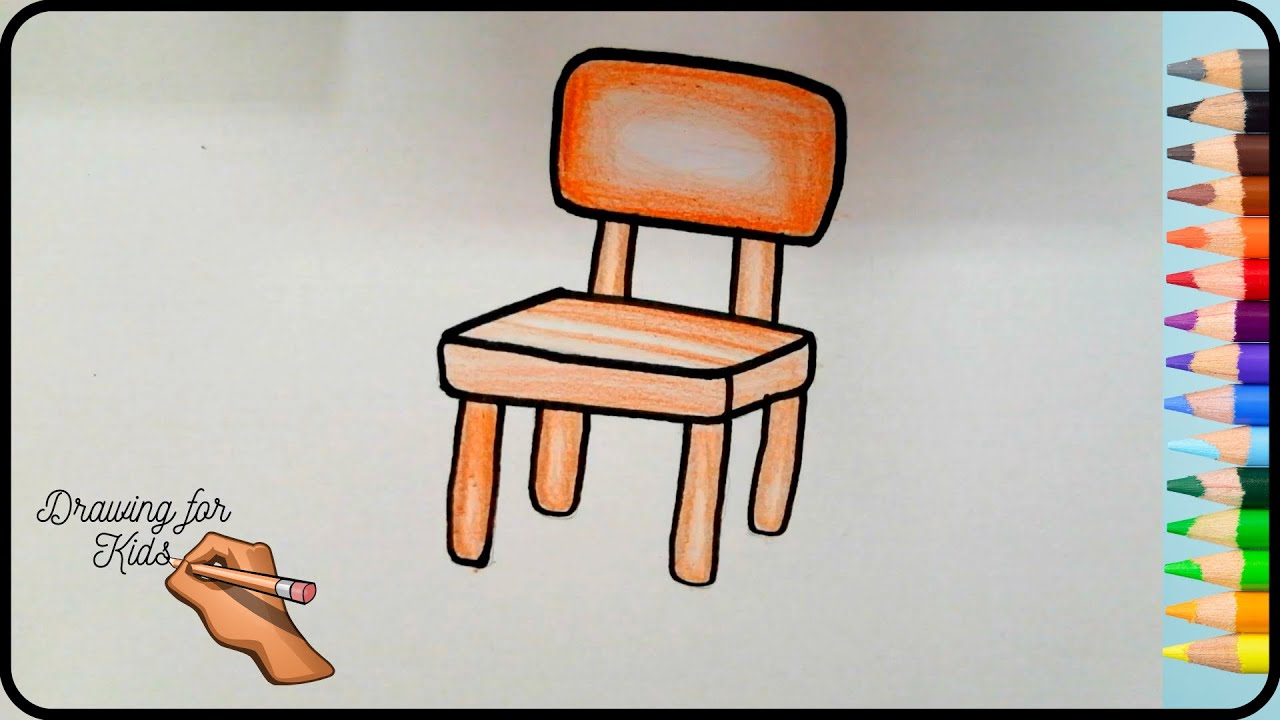 Simple chair drawing| Drawings for kids - YouTube