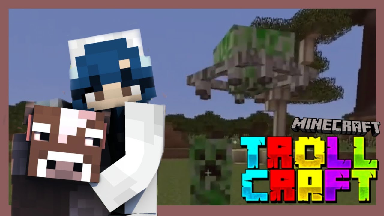 this weird creeper thing spawned in my troll craft world... [3] - YouTube