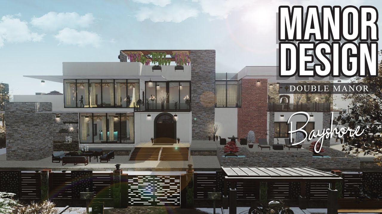 LifeAfter: Manor Design - Modern Style Bayshore | Double Manor Tutorial ...