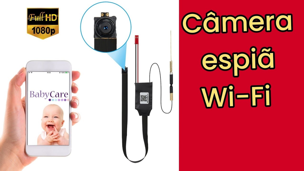 Mini câmera wi-fi como configura câmera espiã Lookcam - YouTube