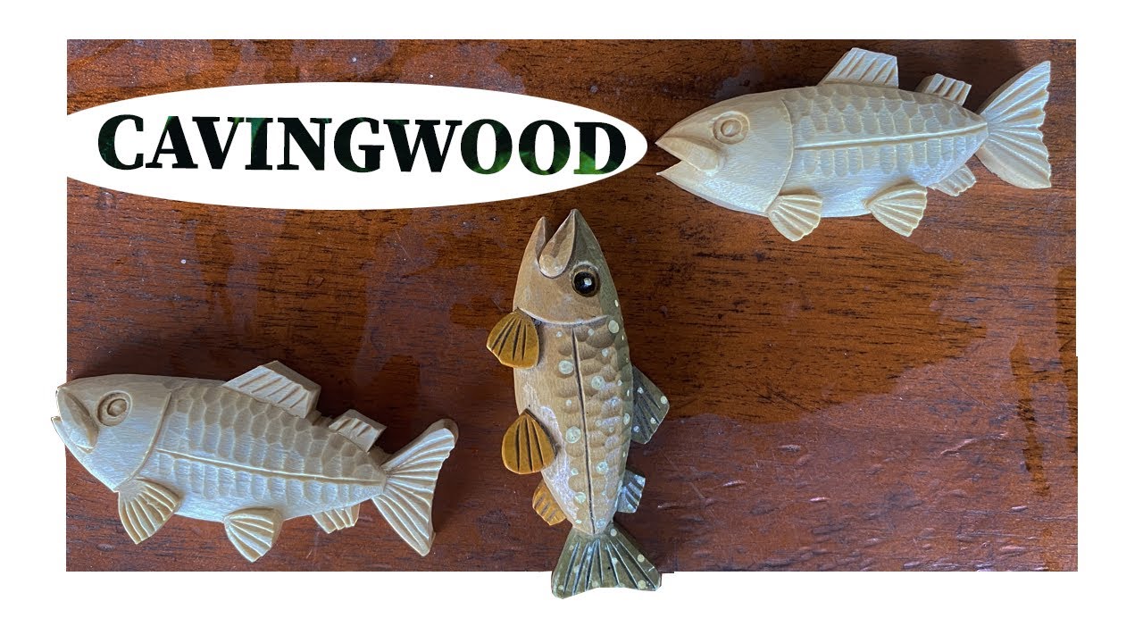 hand carved wood🔨 Project to carve 1000 wooden fish - YouTube