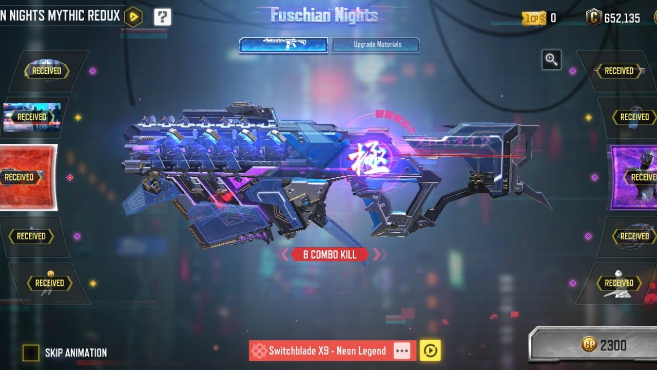 FUSCHIAN NIGHTS MYTHIC REDUX | Mythic Switchblade X9 Lucky Draw | CODM ...