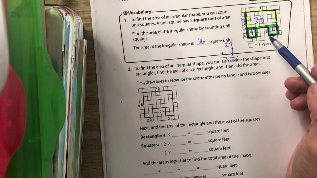 Lesson 6-6 Reteach Pearson Envision 2.0 - YouTube