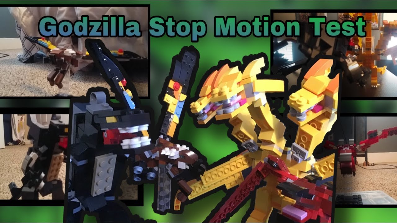 LEGO Godzilla Stop Motion Test KOTM - YouTube
