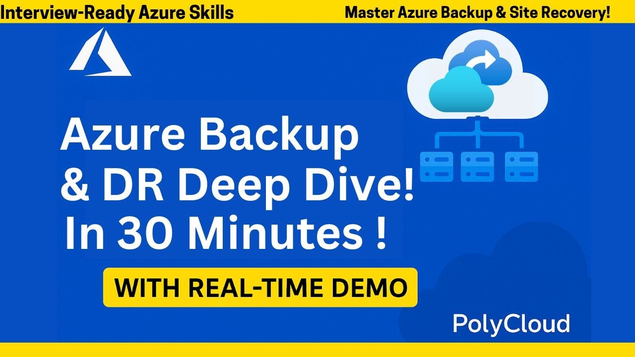 Azure Backup and Site Recovery Full Tutorial | Recovery Services Vault ...