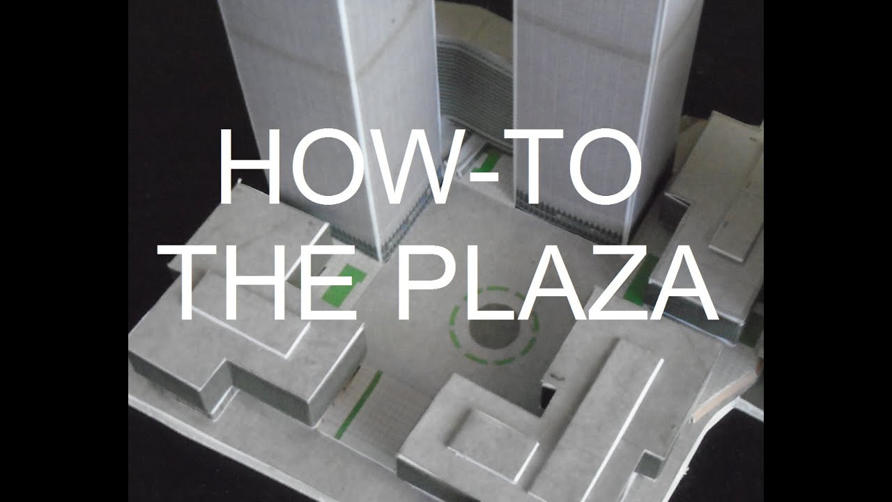 How to build a WTC model: Part 1 the plaza - YouTube