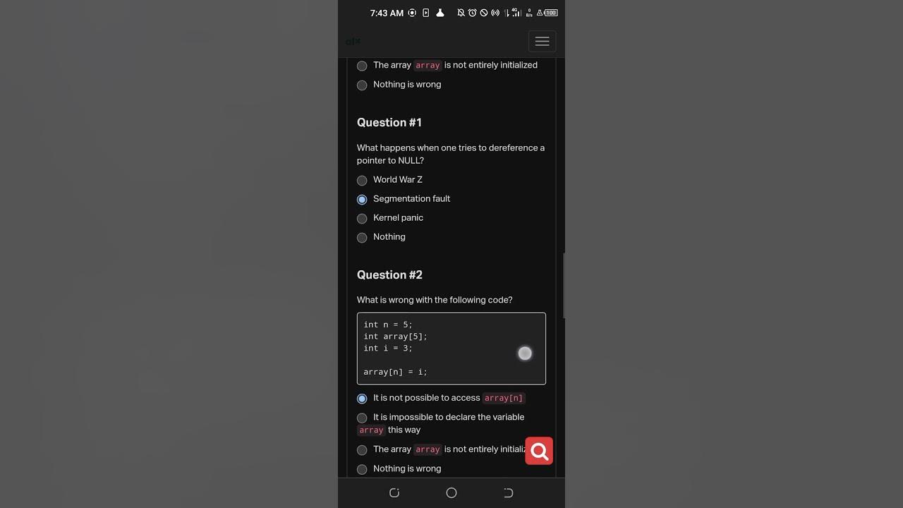 0x06 C More Pointers Arrays And Strings Quiz Youtube