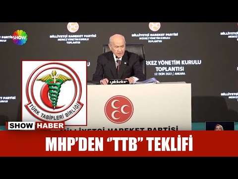 MHP'den ''TTB'' teklifi