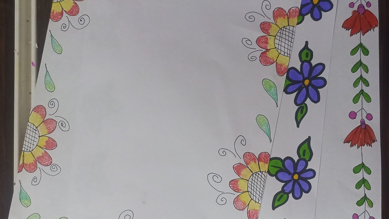 3 Border Design Ideas/Border Design for School Project part 2/Quick and ...