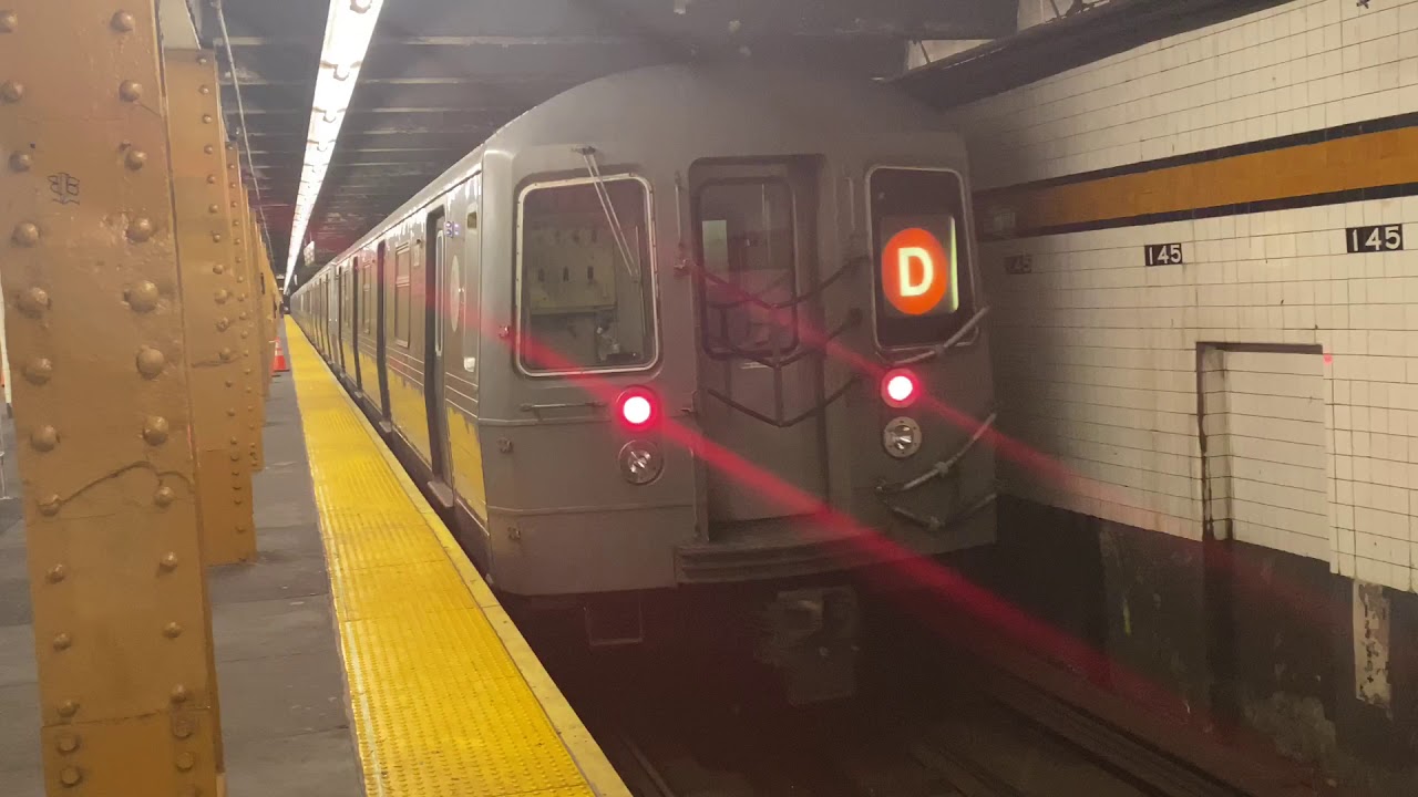 (4K) IND lines: R32,R46,R68/A,R179 (A) (C) (B) (D) trains action at 145 ...