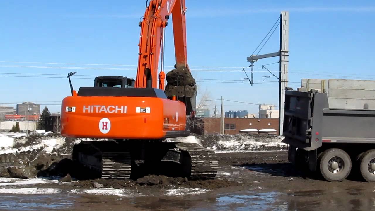 Hitachi Zaxis 350LC-5 - YouTube