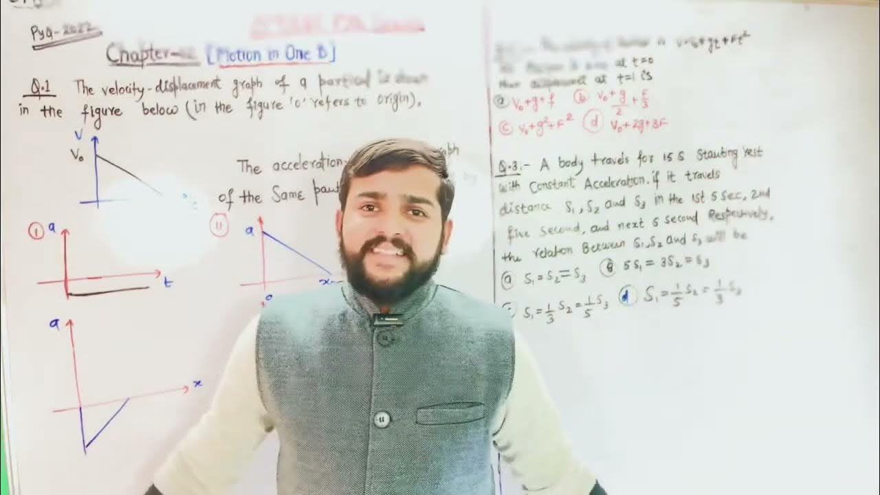 AMUEEE chapterwise pyq series | motion in one D part 01 | 2022 Questions of kinematics ask in ...