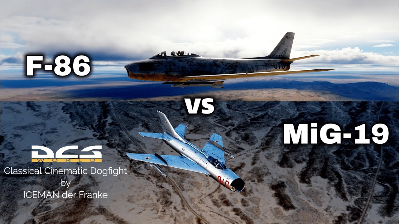 F-86 vs MiG-19 - Classic Jets - Cinematic Dogfight 01 | DCS Wolrd [4K ...