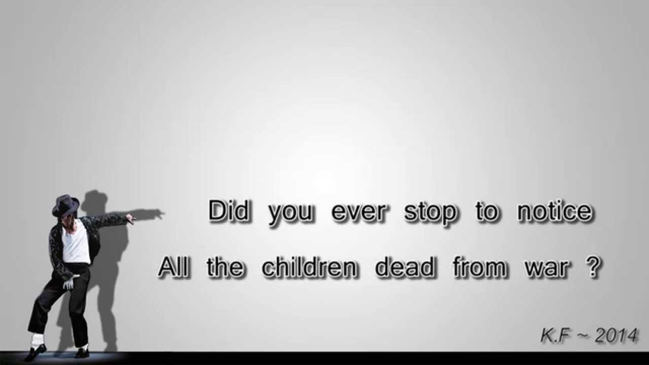 Michael Jackson - Earth Song (Lyrics) - YouTube