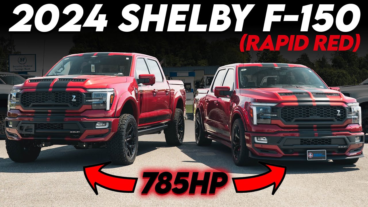 Rapid Red in the 2024 Shelby F-150 Off-Road & Super Snake F-150! - YouTube