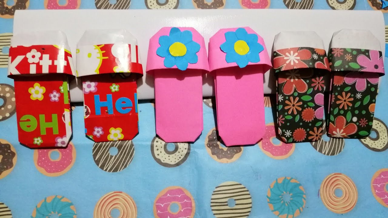 DIY-Origami Paper Slippers/Easy Tutorial for Kids - YouTube