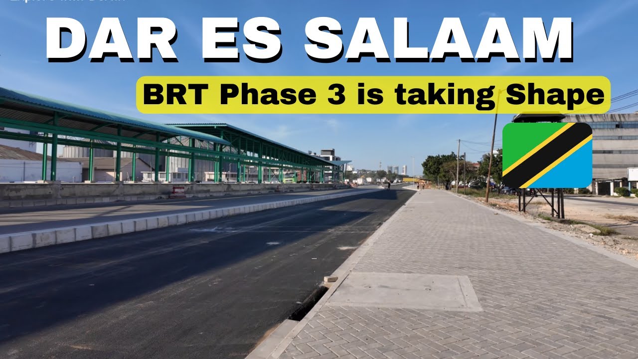 Dar Es Salaam Tanzania has changed! BRT Phase 3 is taking shape - YouTube