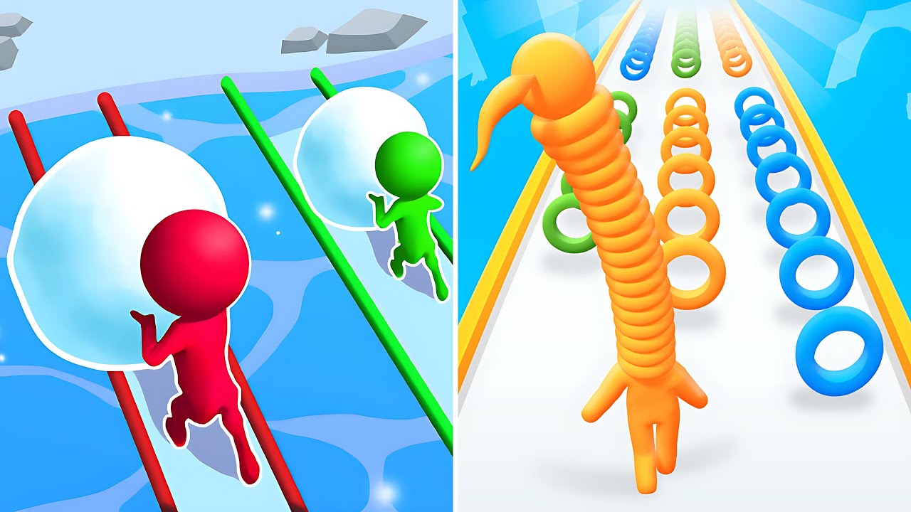 LOOKING GOOD🔮💥🔮Snow Race Vs Long Nick Run Walkthrough TikTok Gameplay ...