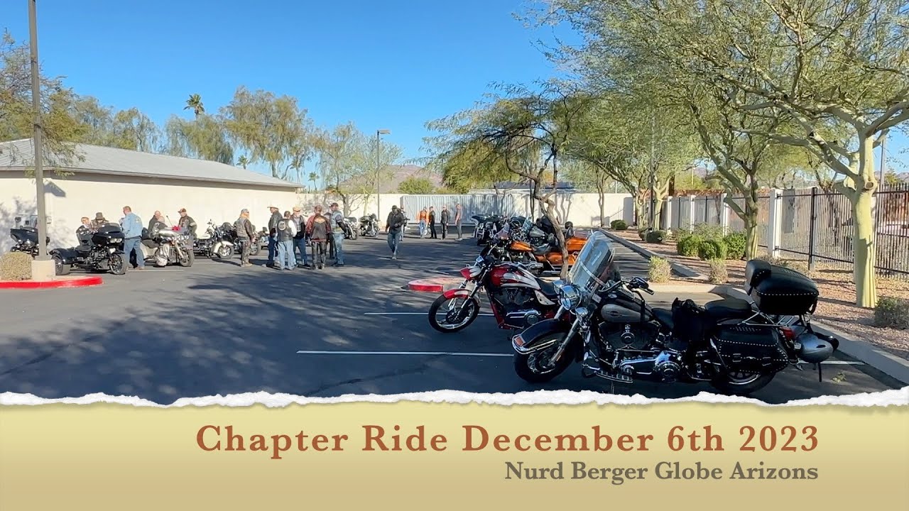 Chapter Ride December 6th 2023 Nurd Burger Globe Arizona - YouTube