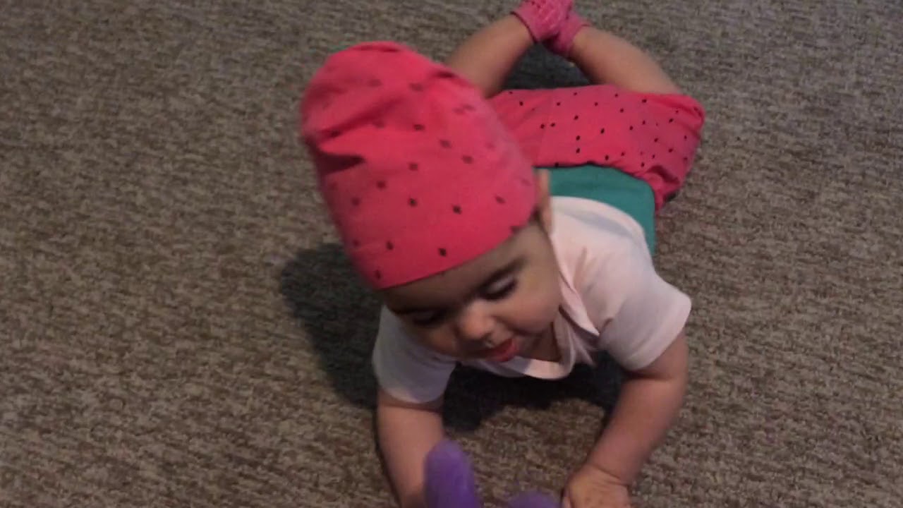 Aria before learning to crawl - YouTube