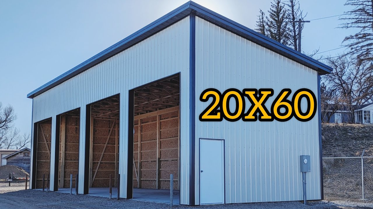 20X60 Storage Shed Build - YouTube