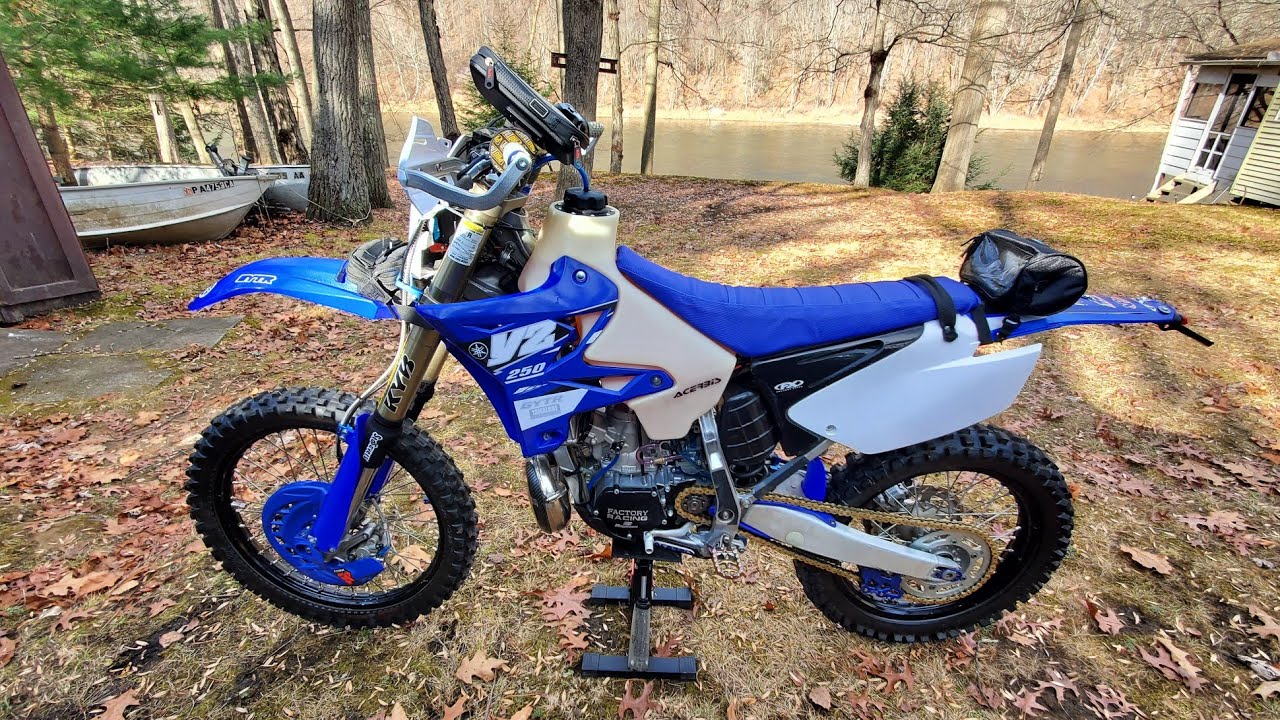 06 yz250 top speed testing GPS and trailtech endurance II speedometer # ...