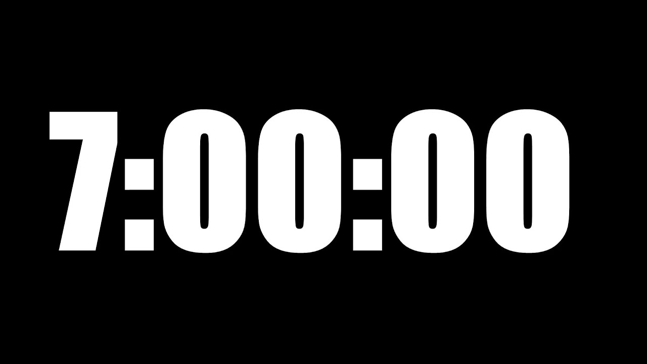 7 HOUR TIMER • 420 MINUTE COUNTDOWN TIMER ⏰ LOUD ALARM ⏰ - YouTube
