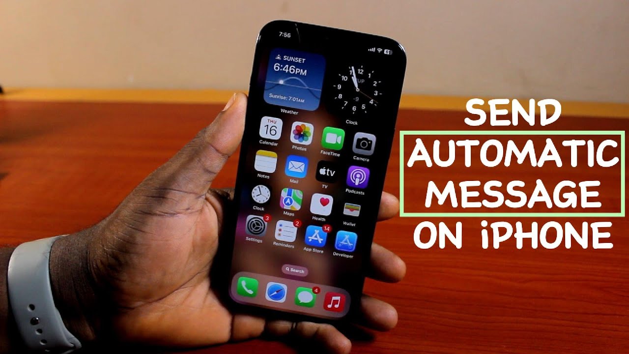How to Send Automatic Messages on iPhone - YouTube