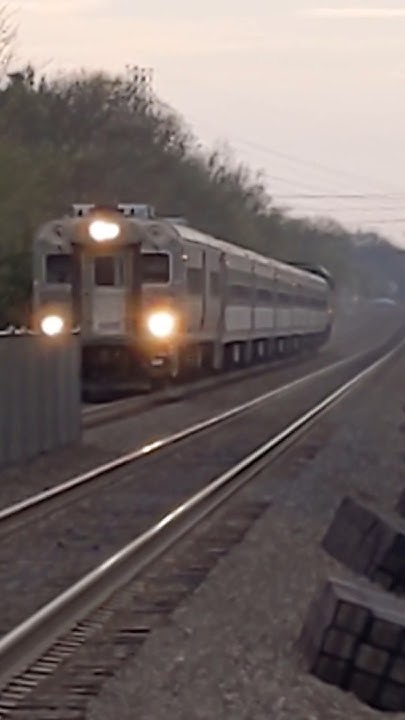 Inbound NJT RVL train arrives at Bridgewater with cab car 6012 #NJT #6012 #Railfanning #FYP ...