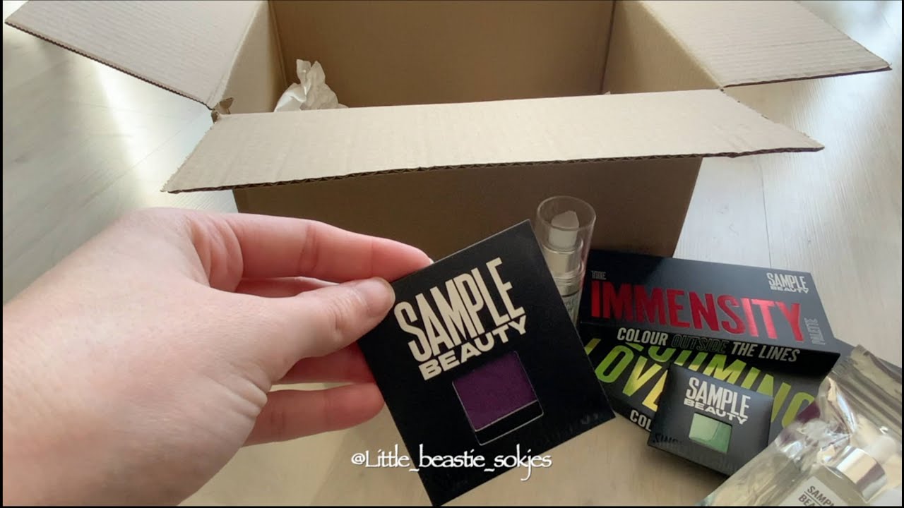 Unboxing mystery box Sample Beauty - YouTube