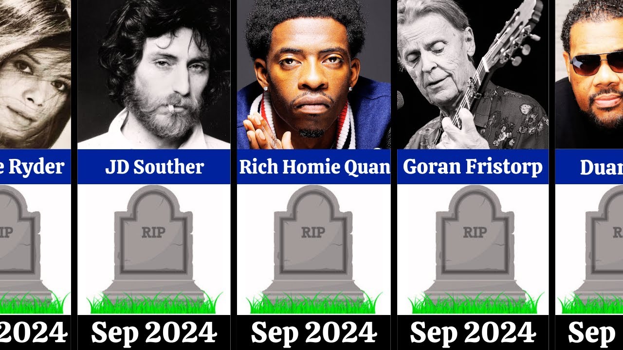 Famous Musician or Singers Who Died in September 2024 - YouTube