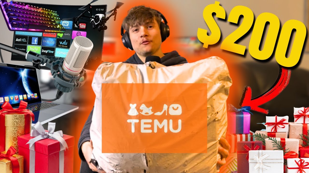 TEMU $200 Tech Haul (Major Deals) - YouTube