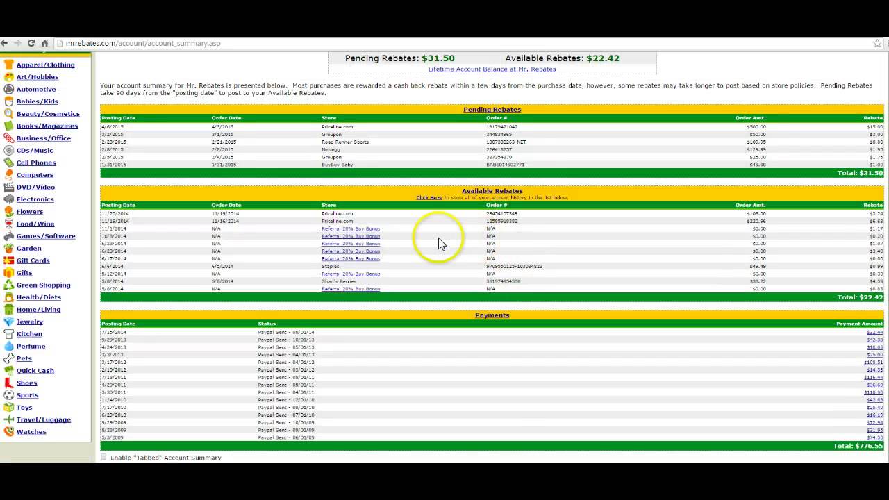 Make free money online with MrRebates.com cash back - YouTube