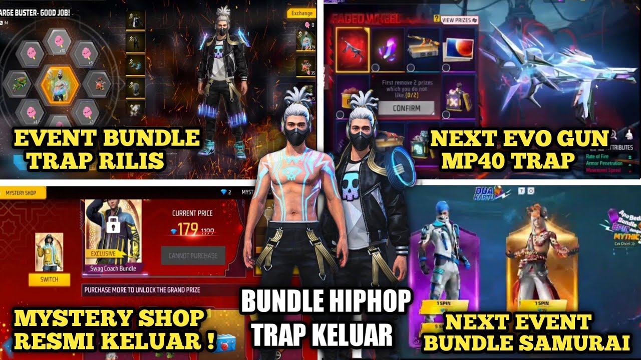 BOCORAN FF‼️BUNDLE TRAP 2.0,MYSTERY SHOP TERBARU,EVO GUN MP40 TRAP,BUNDLE TERBARU FF - YouTube