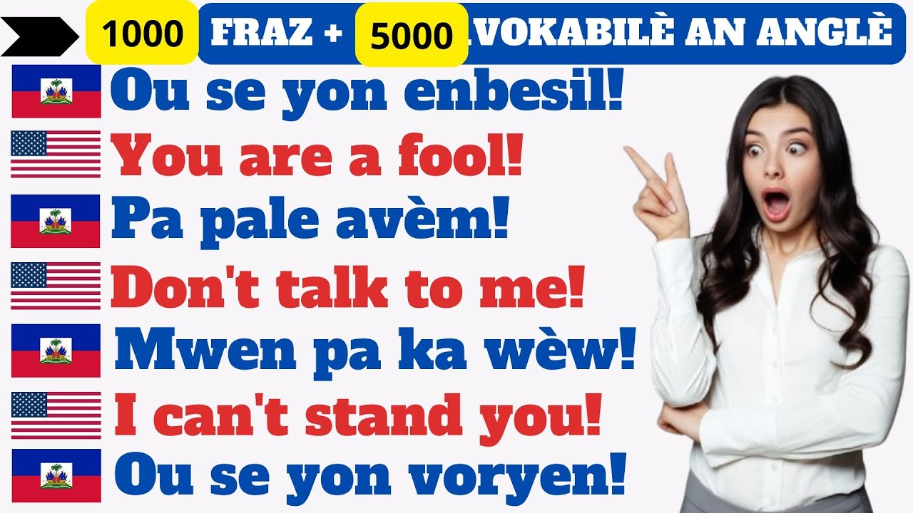 KOU ANGLÈ ONLINE 24/24 GRATIS -APRANN PALE ANGLAIS RAPID -ANN PALE ...