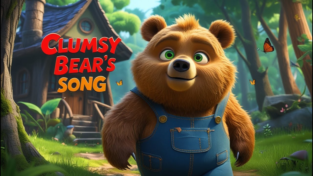 🎶 Clumsy Bear’s Song 🐻 | Fun Animated Kids Song | Adventure in the ...