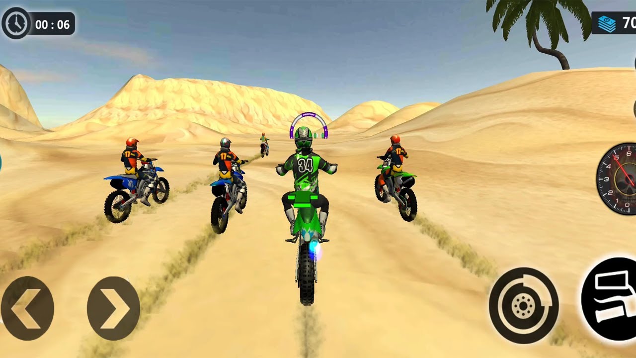 Motocross Multiple Bike Game - Beach Driving Challenge | Motocross Bike ...